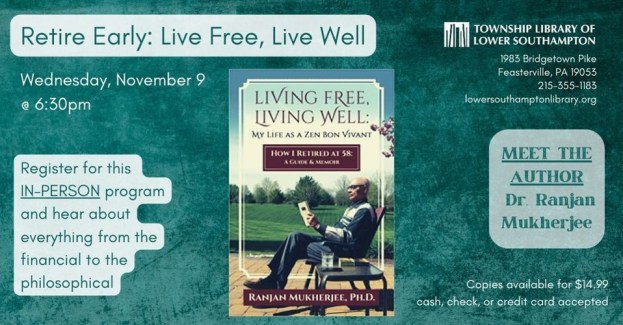 Meet the Author of ‘Living Free, Living Well’ at the Feasterville ...